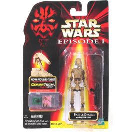 Star Wars Episode I Carded Battle Droid (rust color) Brian's Toys