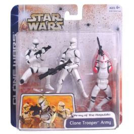 Star Wars Clone Wars Carded 3.75" Multi-Pack Clone Trooper Army (Red ...