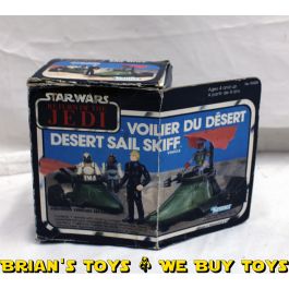Vintage Kenner Star Wars Mini-Rigs Boxed Desert Sail Skiff C9 (C5 box ...