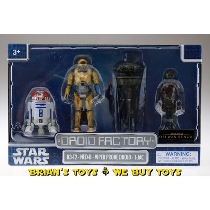 Disney Parks Star Wars Droid Factory Obi-Wan Kenobi 4-Pack (R3-T2 / NED ...