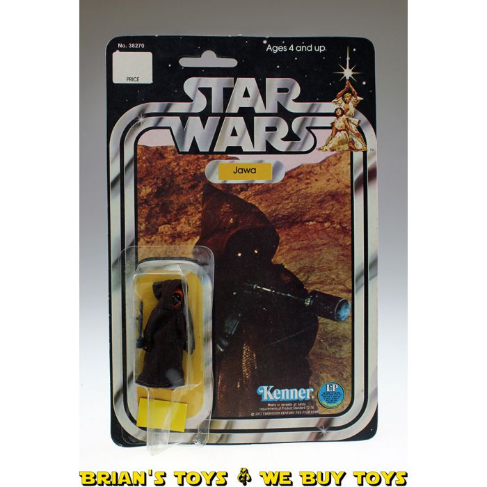 Vintage Kenner Star Wars Carded 12-Back-B Jawa Action Figure C1 ...