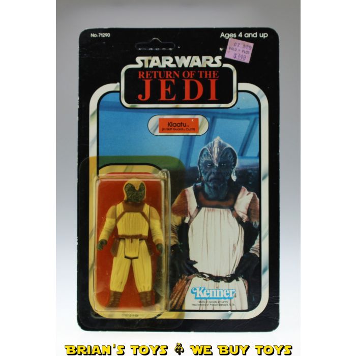 Vintage Kenner Star Wars Carded ROTJ Klaatu (Skiff Guard) Action Figure ...